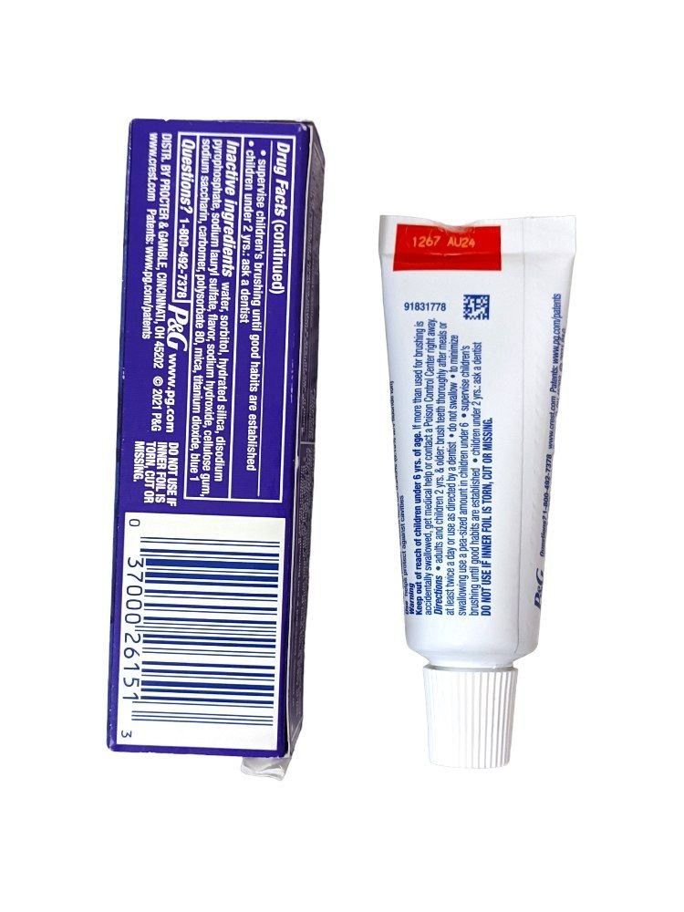EXP: 08/2024 Crest 3D White Radiant Mint, Teeth Whitening Toothpaste ...