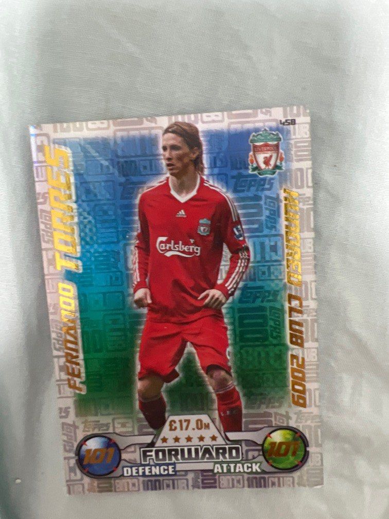 Fernando Torres Liverpool match attax card hundred club 2009 2017 ...