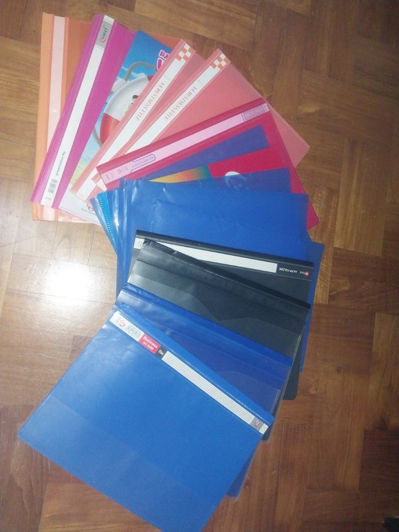 Files, PP Folders & blue clear folders, Hobbies & Toys, Stationery ...