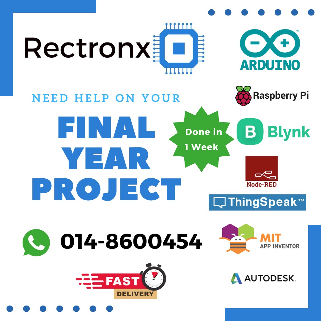 Final Year Project Fyp Mini Project Projek Tahun Akhir Coding Programming Arduino