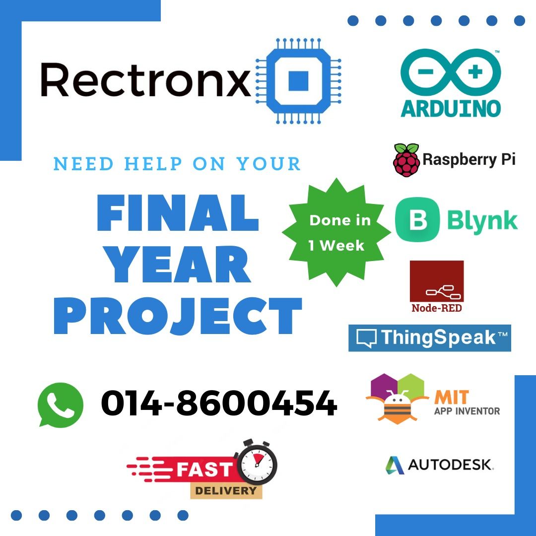 Final Year Project Fyp Mini Project Projek Tahun Akhir Coding Programming Arduino