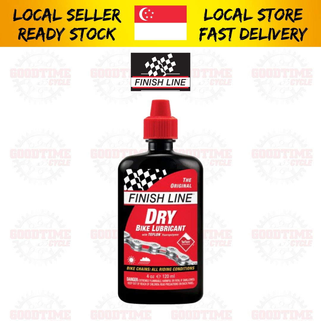 Finish Line Teflon Plus Dry Lube Bicycle Bike Lubricant 4oz 120ml ...