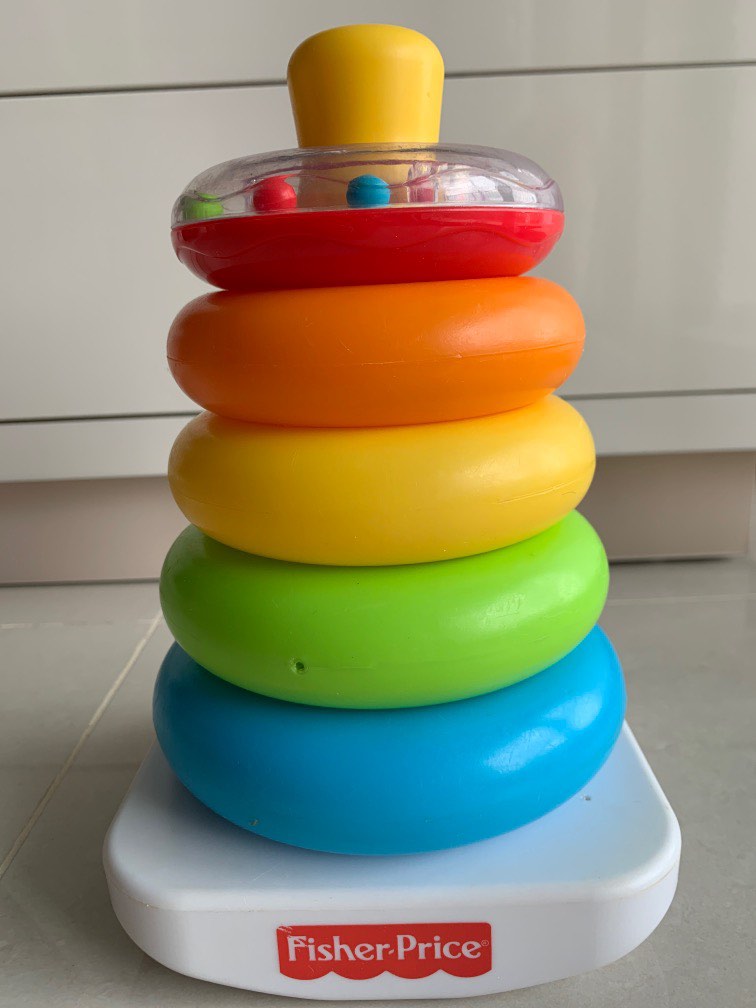 Fisher-Price Brilliant Basics Rock-a-Stack, Babies & Kids, Infant ...