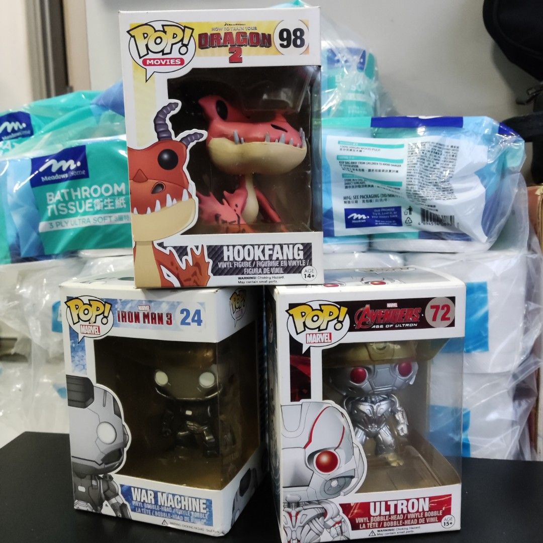 Funko pop hookfang hook fang war machine Ultron marvel how to train ...