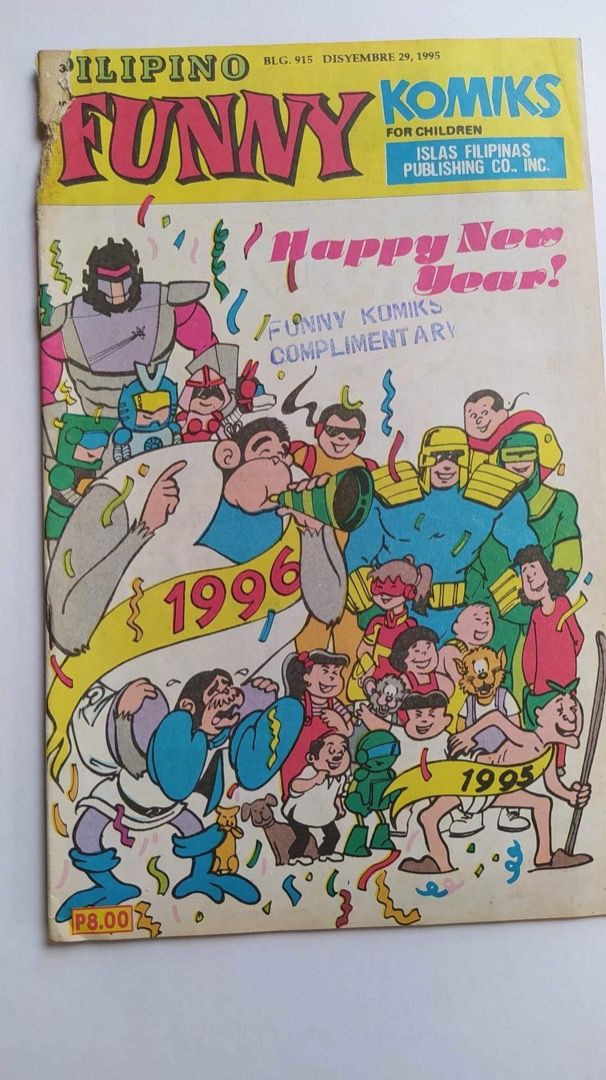 Funny Komiks - Happy New Year 1996, Hobbies & Toys, Memorabilia ...