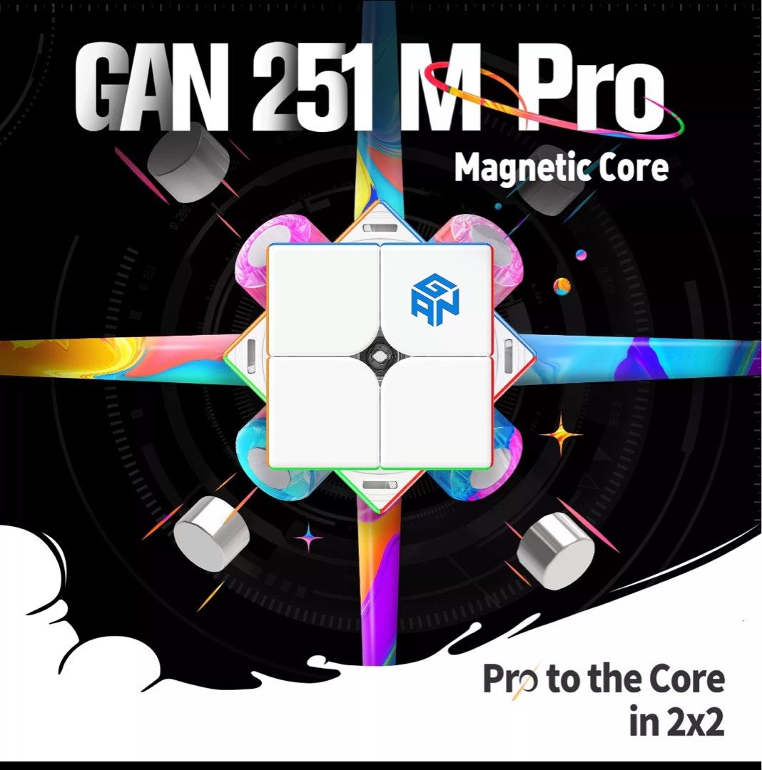 [ SG STOCK ] Gan 251m pro 2x2, Hobbies & Toys, Toys & Games on Carousell