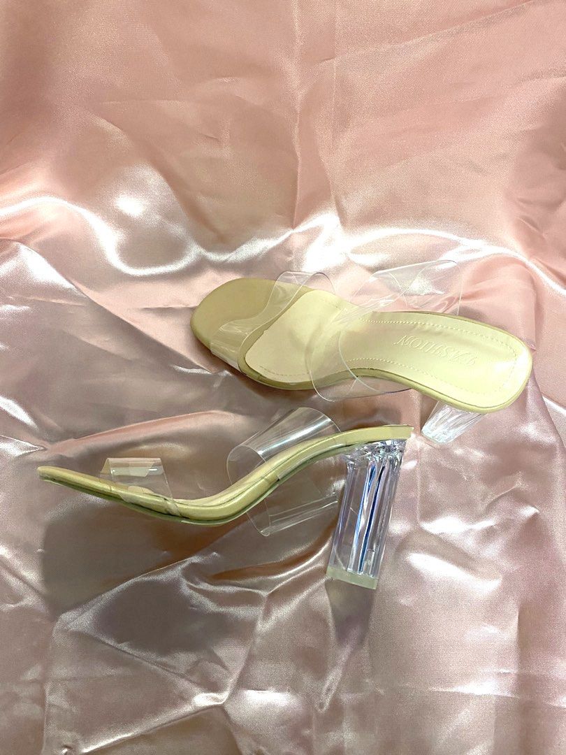 Glass Heels, Women's Fashion, Footwear, Heels on Carousell