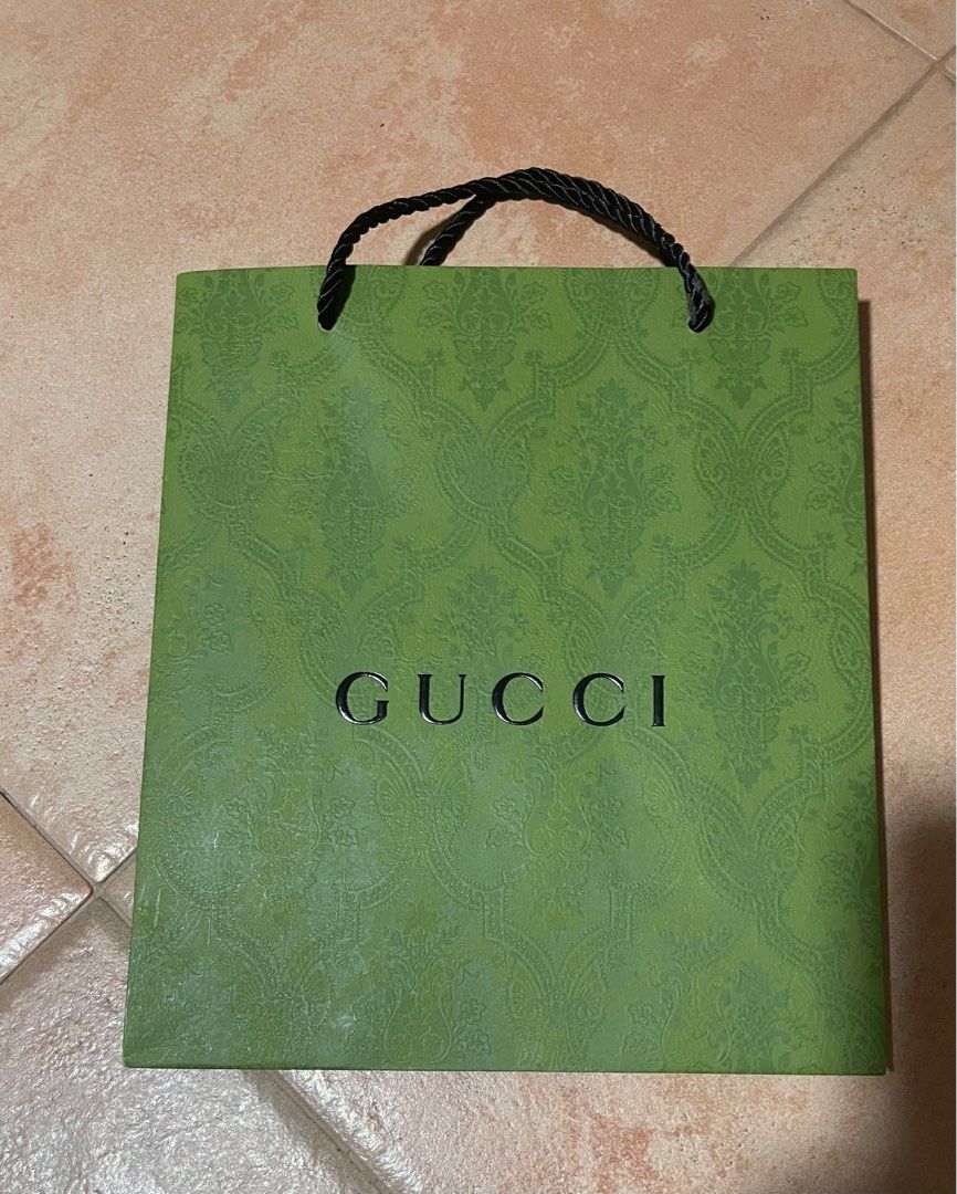 Gucci paper bag, Luxury, Accessories on Carousell