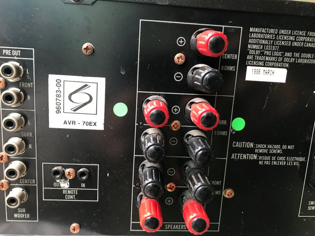 Harmon Kardon Amplifier AVR70, Audio, Soundbars, Speakers & Amplifiers ...