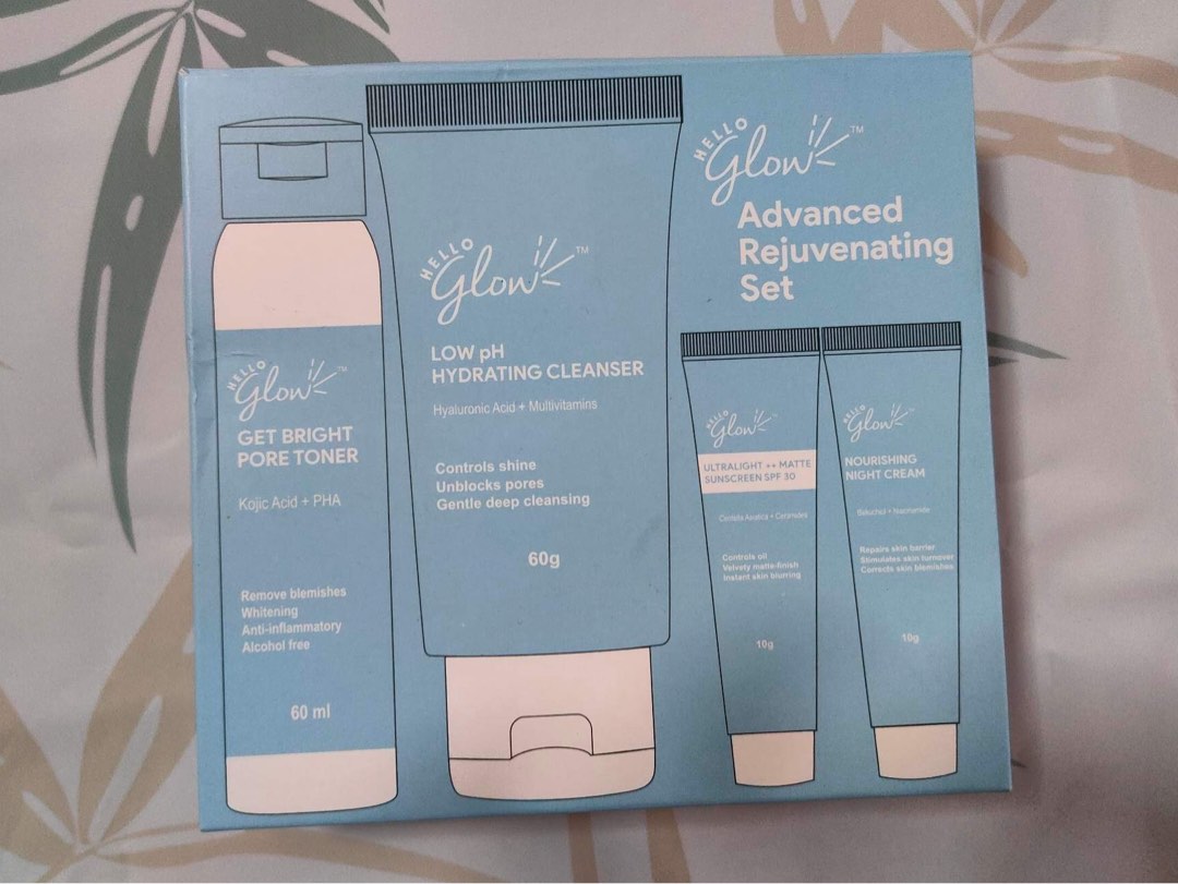 Hello Glow Advance Rejuvenating Set, Beauty & Personal Care, Face, Face ...