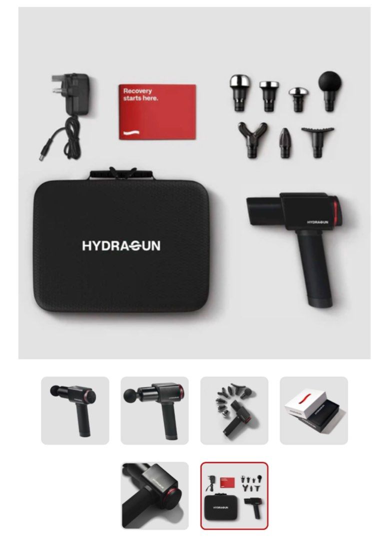 Hydragun Massage Gun, Health & Nutrition, Massage Devices on Carousell