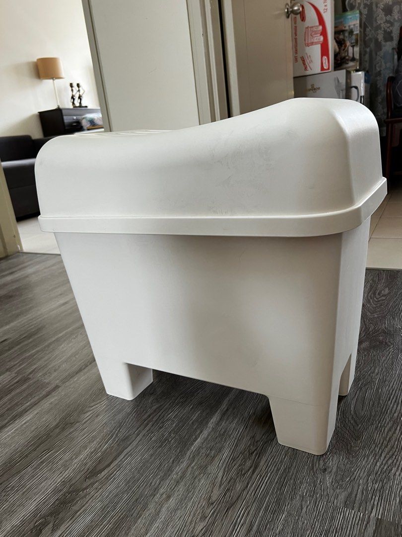 IKEA bathroom storage stool/chair, Furniture & Home Living, Bathroom ...