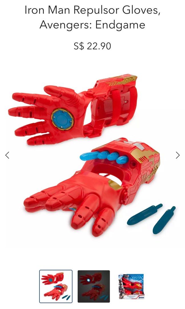 Iron Man Repulsor Gloves, Avengers: Endgame, Hobbies & Toys, Toys ...