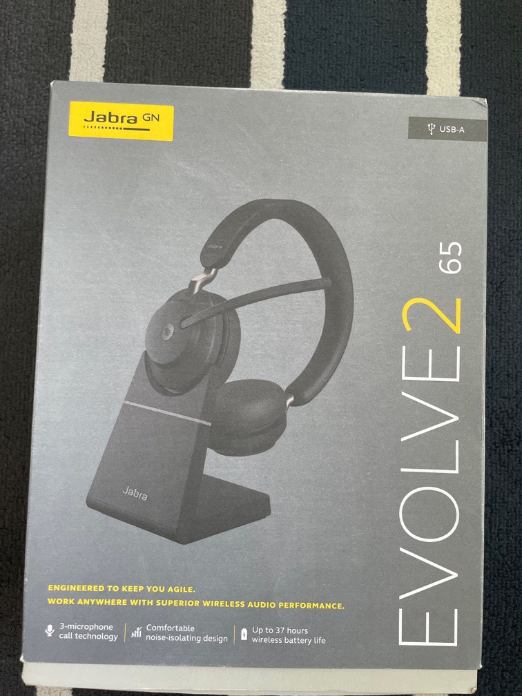 jabra evolve2 65 headphones, Audio, Headphones & Headsets on Carousell