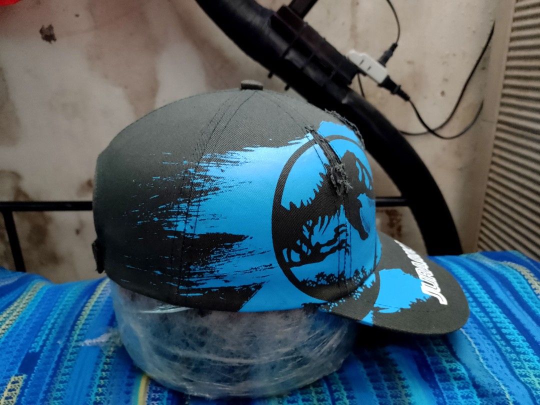Jurassic World Tattered Claw Scratch Design Adjustable Velcro Dad Hat ...