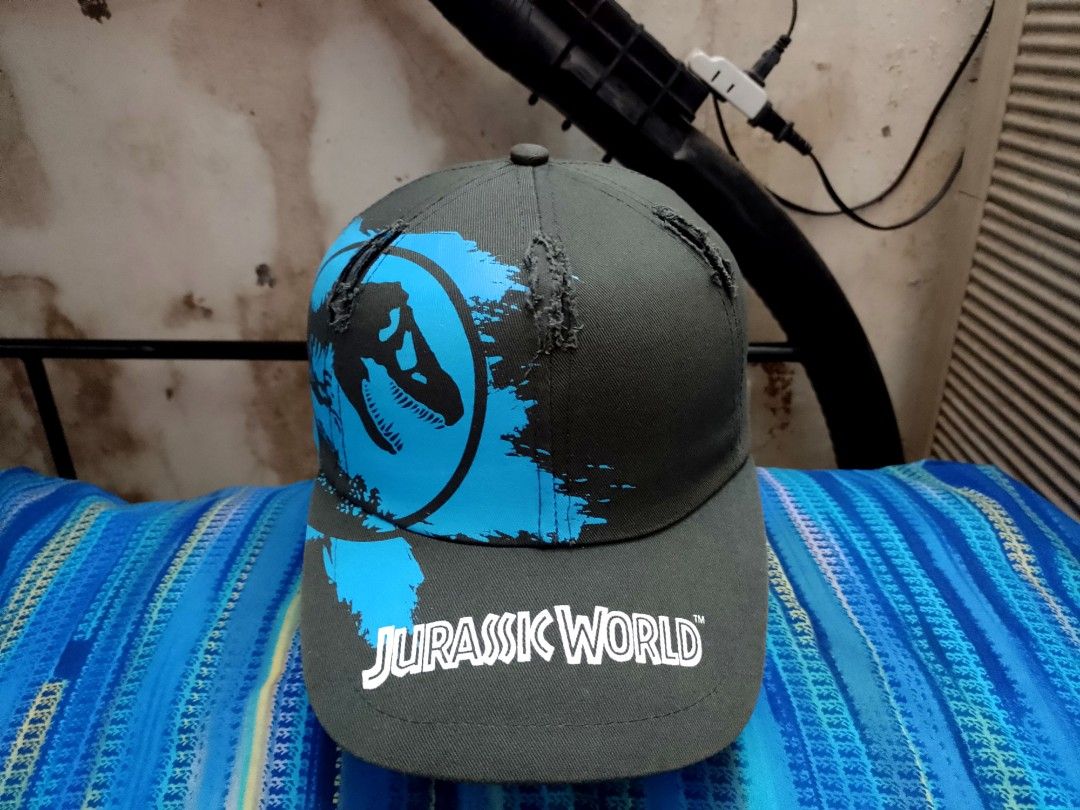 Jurassic World Tattered Claw Scratch Design Adjustable Velcro Dad Hat ...