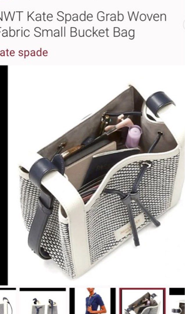Kate Spade grab fabric bucket bag, Women's Fashion, Bags & Wallets ...