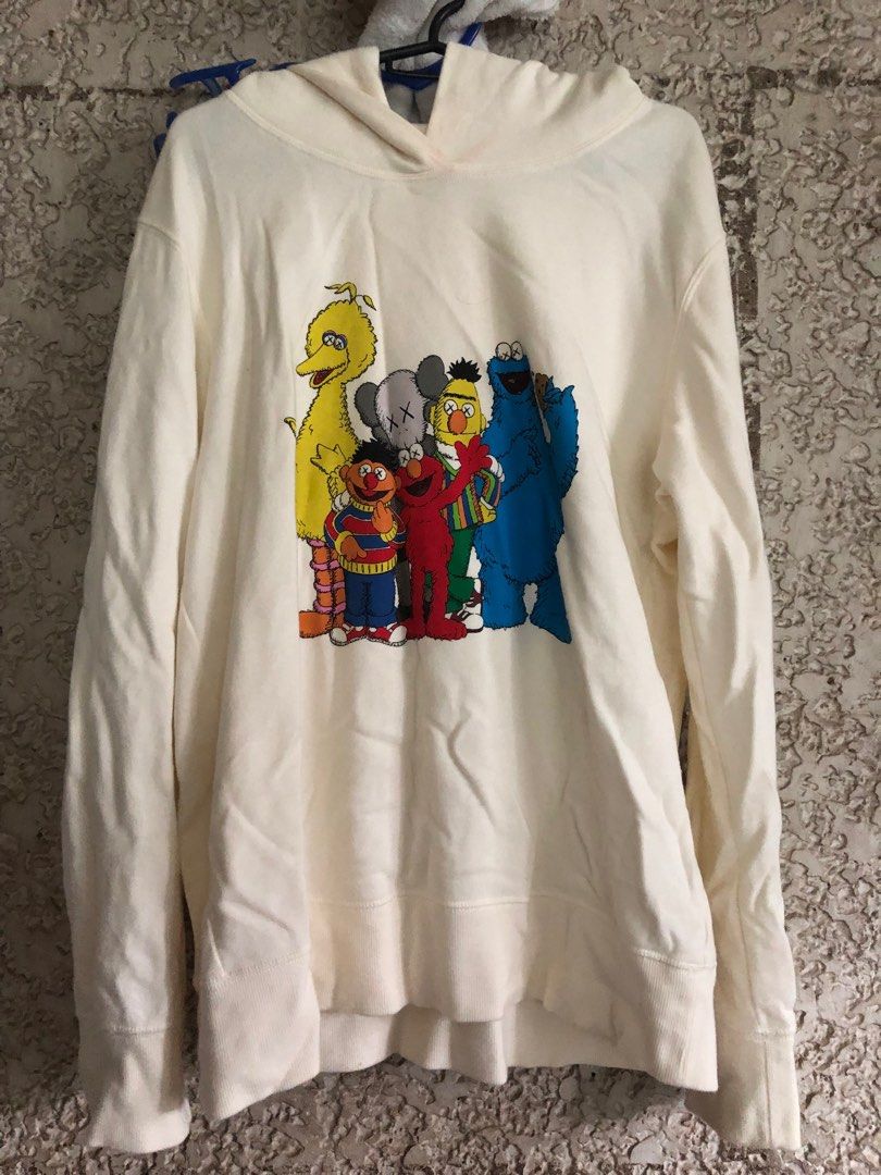 Kaws x Sesame Street hoodie, Men's Fashion, Coats, Jackets and ...