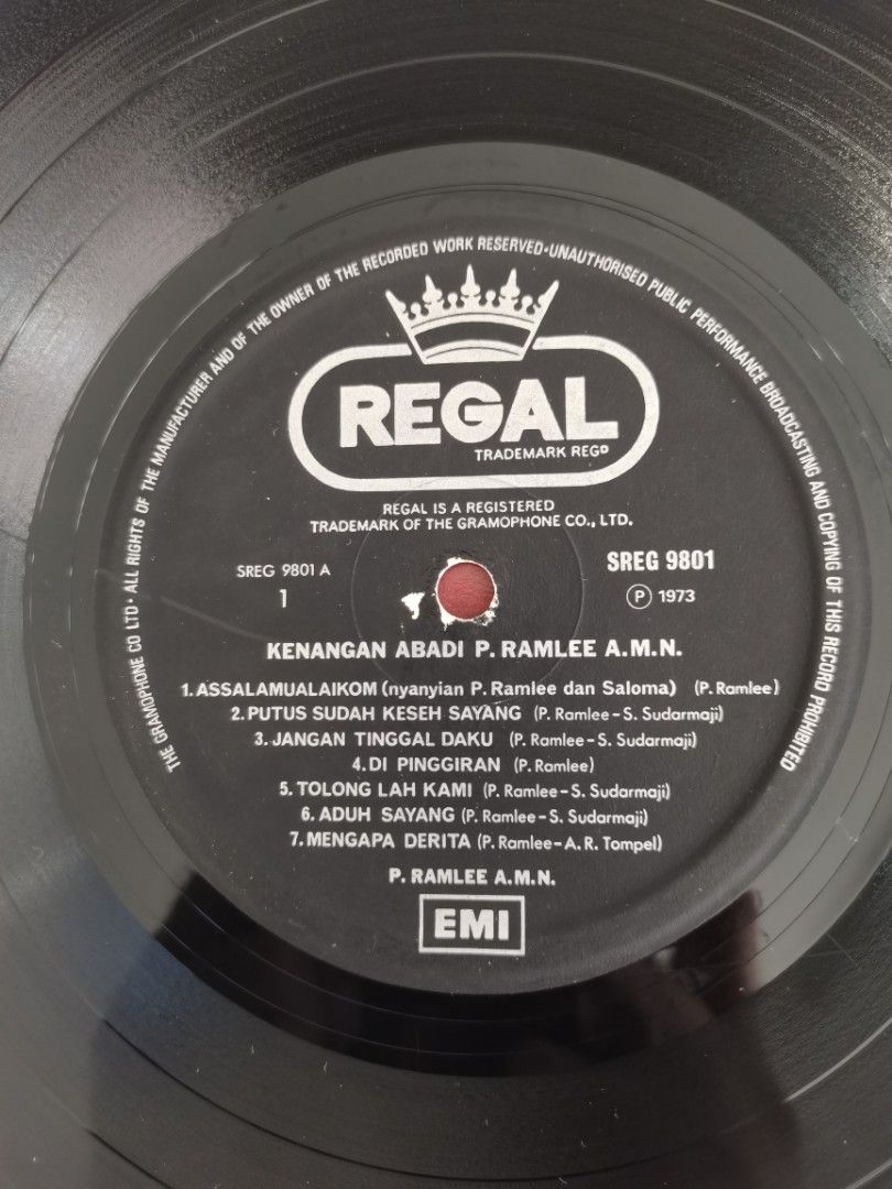 KENANGAN ABADI P. RAMLEE, Hobbies & Toys, Music & Media, Vinyls on Carousell