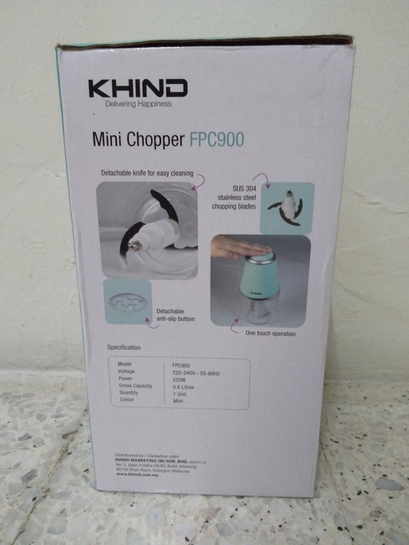 Khind Mini Chopper, TV & Home Appliances, Kitchen Appliances, Other ...