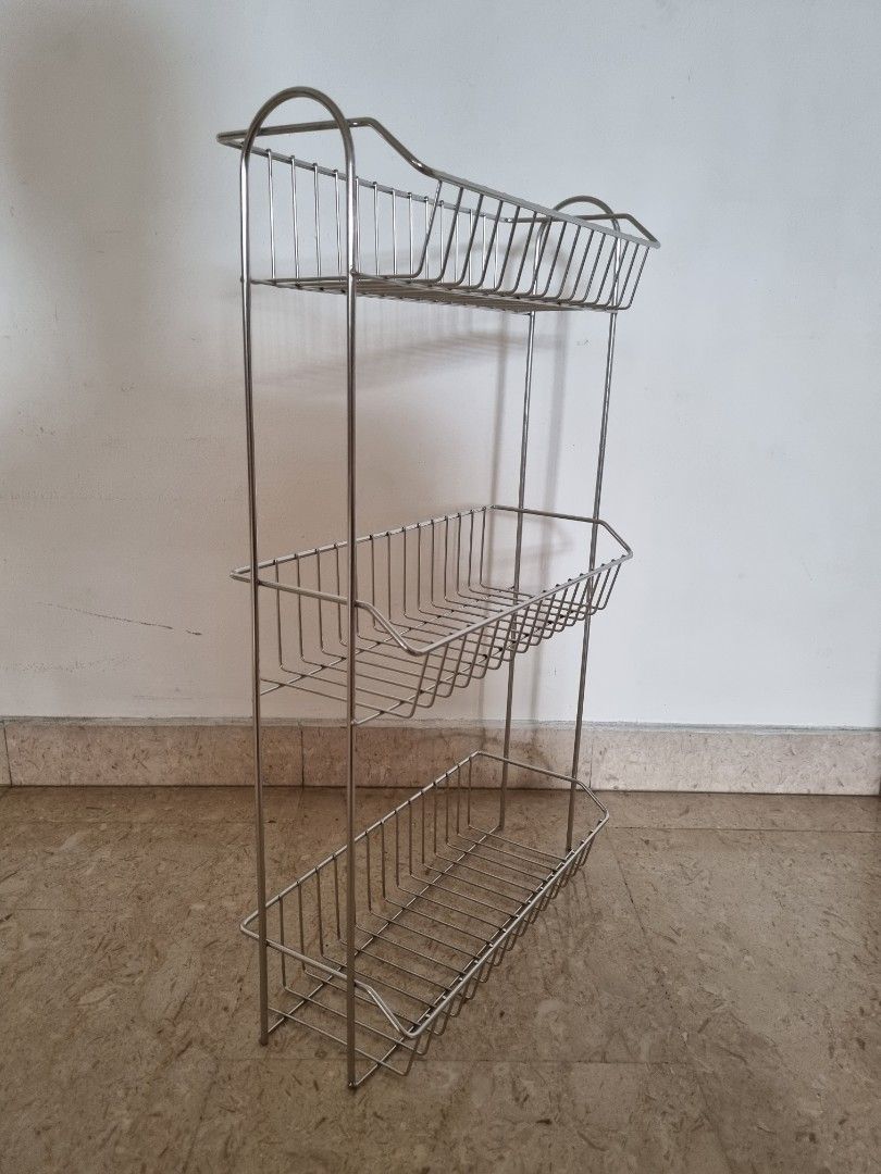 Kitchen utilities Stainless Steel Rack, Furniture & Home Living ...