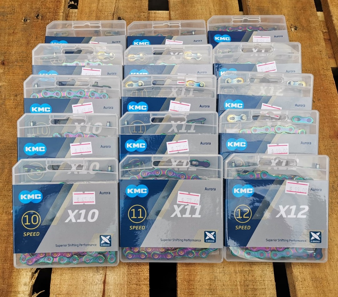 KMC Aurora Blue X10, X11, X12 Chain, Sports Equipment, Bicycles & Parts ...