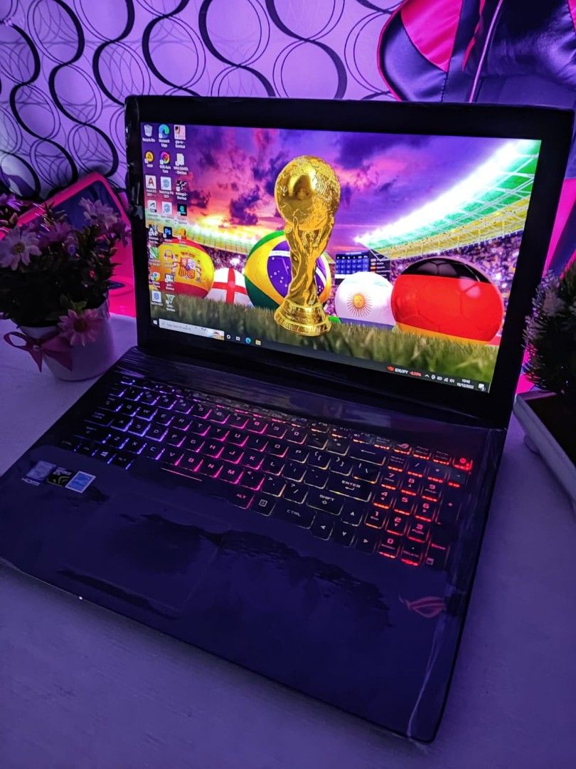 Laptop Gaming Asus Rog Ram 16Gb Ssd+Hdd Dual Vga Windows 10 Siap Pakai ...