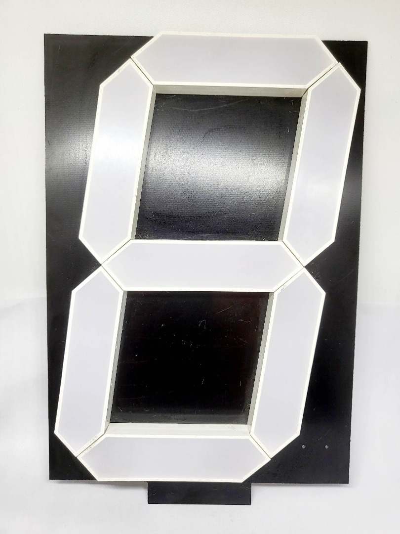 LED Seven Segment Display White to Red Anode 7inches with Built in PCB ...