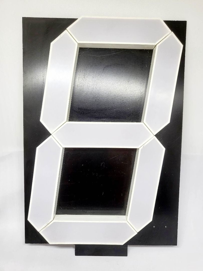 LED Seven Segment Display White to Red Anode 7inches with Built in PCB ...