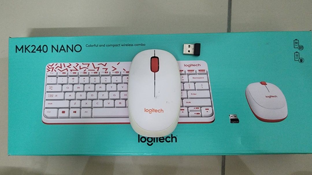 Logitech MK240 Nano keyboard & mouse combo, Computers & Tech, Parts ...