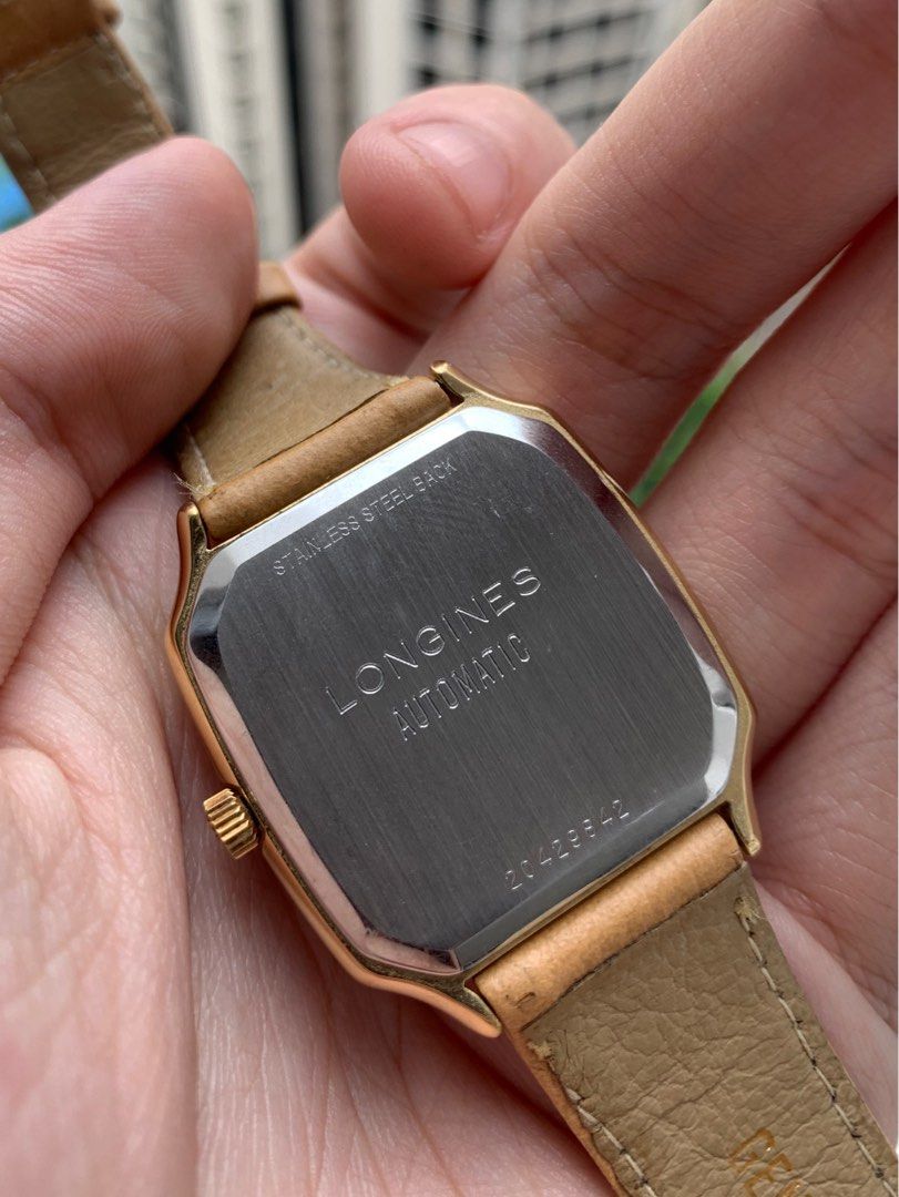 Longines Classic Square (Linen dial), Luxury, Watches on Carousell