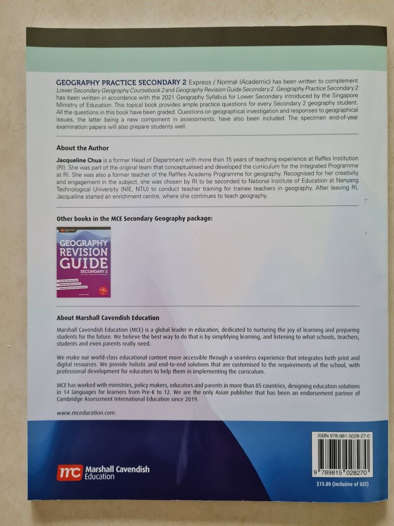 Lower secondary sec 2 geography practice assessment book 2E 2NA ...