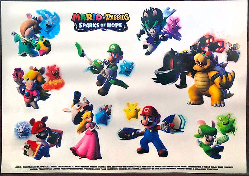 Mario + Rabbids Sparks of Hope + Limited Edition Stickers, Video Gaming ...