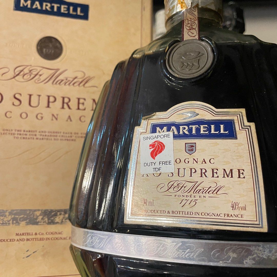 Martell XO Supreme Cognac Blue not cordon Bleu vintage w box 700ml ...