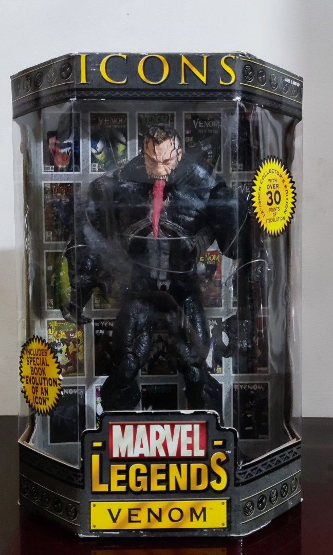 Marvel Legends Icons - 12-Inch Unmasked Venom, Hobbies & Toys, Toys ...