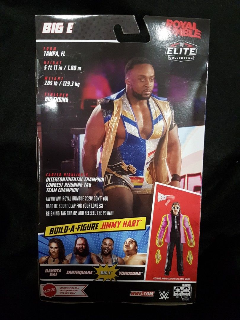 Mattel WWE Elite Earthquake / Big E Royal Rumble 2022 BNIB and BAF ...