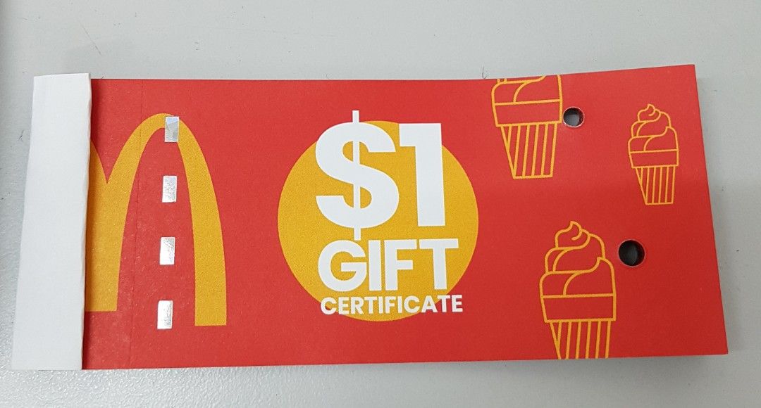 McDonald Gift Certificates, Tickets & Vouchers, Vouchers on Carousell