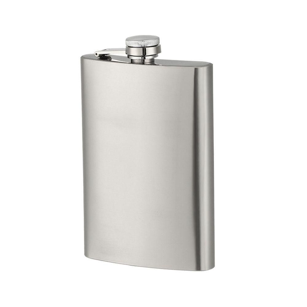 Metal hip flask whiskey cup wine bottle camping alcohol carrier vodka ...
