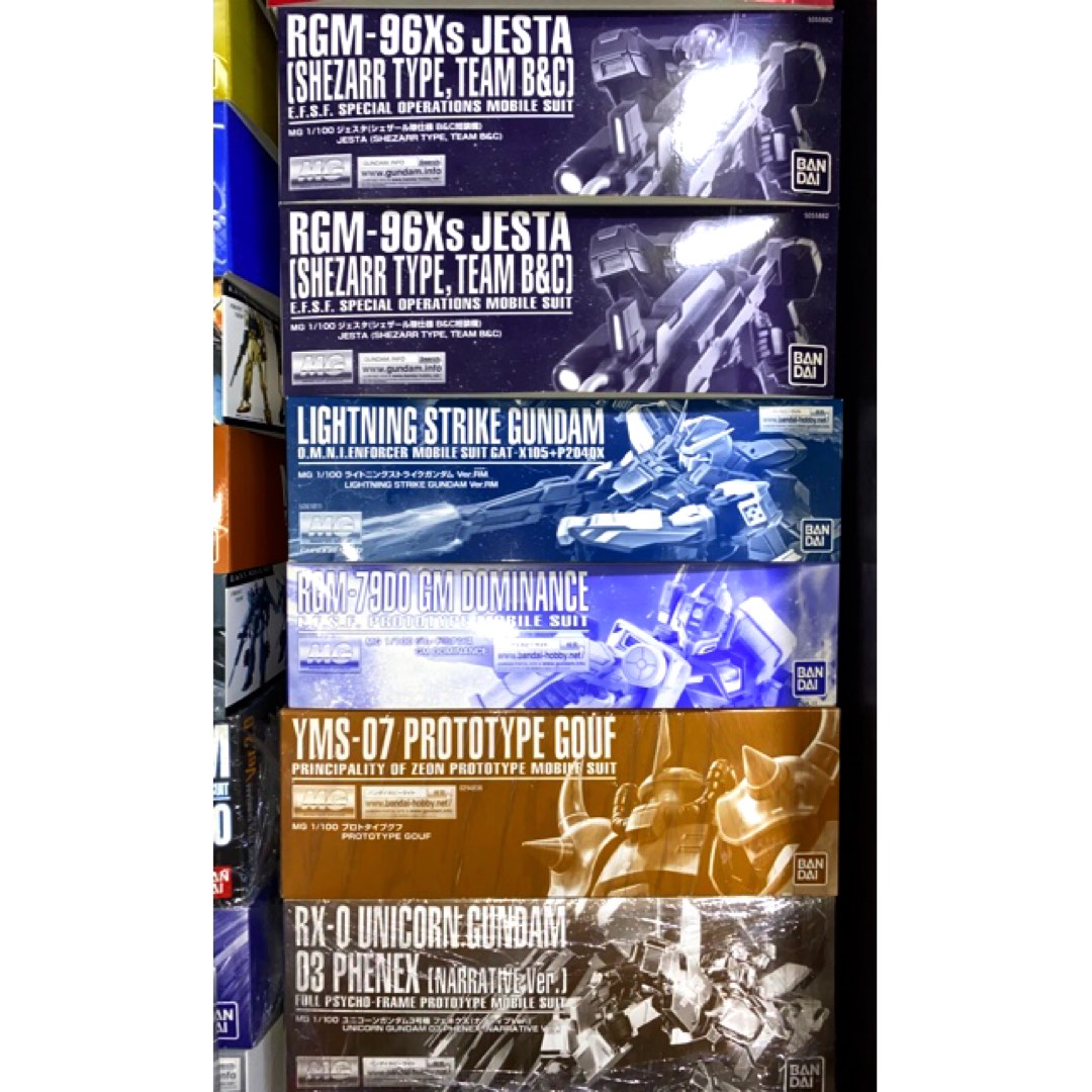 MG 1/100 Jesta Shezzar Lightning Strike GM Dominance Phenex Narrative ...