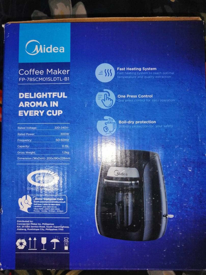 Midea Coffee maker 1 cup BRAND NEW, UNUSED, TV & Home Appliances ...