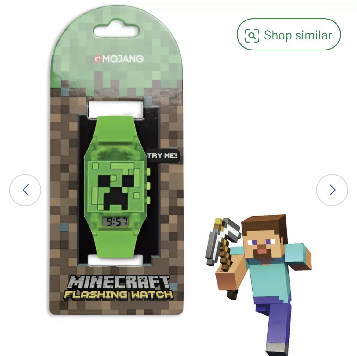 Minecraft watch 手錶, 男裝, 手錶及配件, 手錶 - Carousell