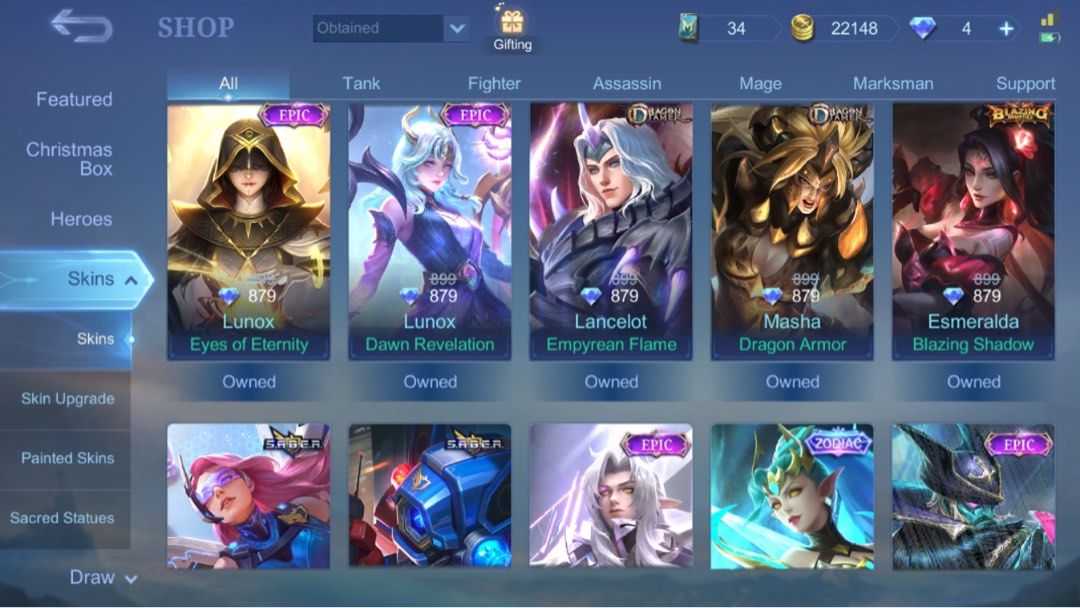 mlbb account, Video Gaming, Gaming Accessories, In-Game Products on ...