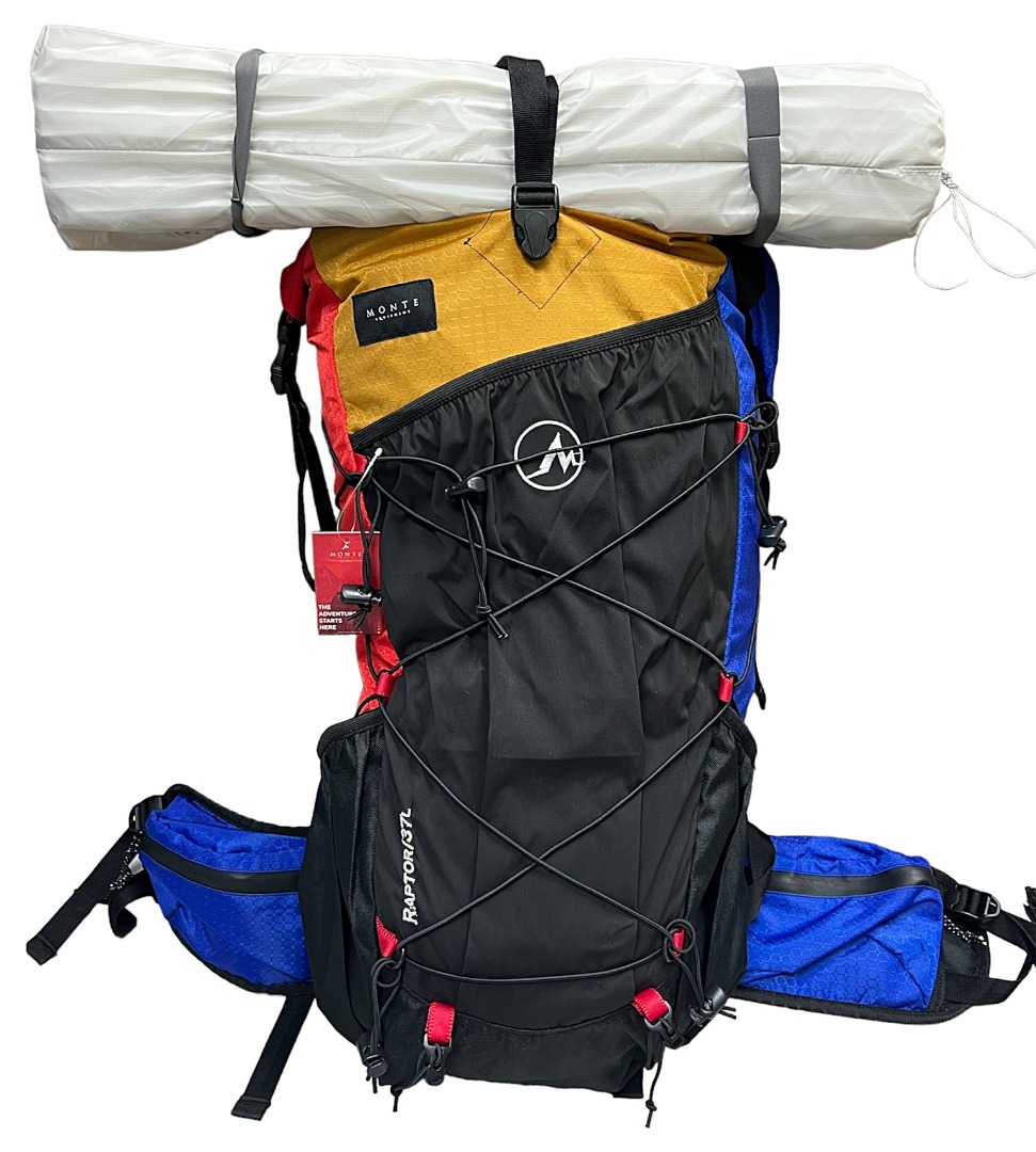 Monte Equipment RAPTOR 37L ULTRALIGHT 超輕行山露營背囊黑魂版及併色版, 運動產品, 行山及露營 ...