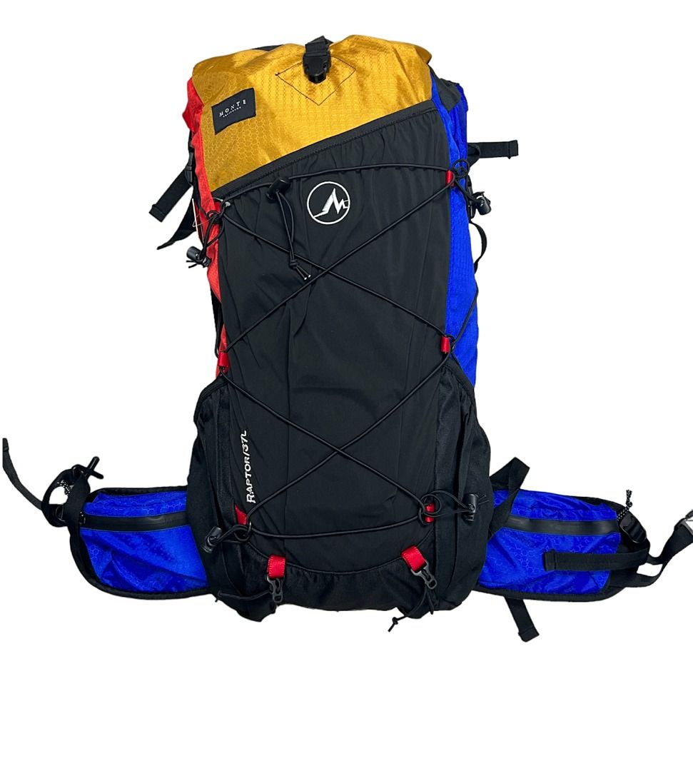 Monte Equipment RAPTOR 37L ULTRALIGHT 超輕行山露營背囊黑魂版及併色版, 運動產品, 行山及露營 ...