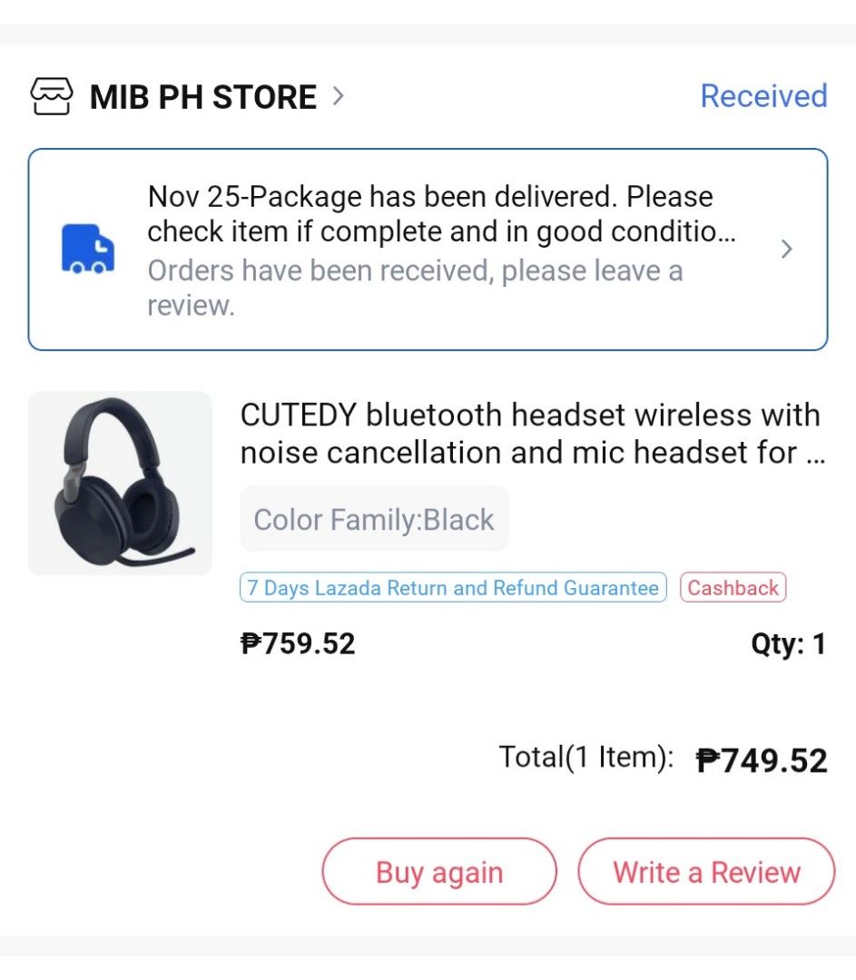 Ms-b2 bluetooth headset black, Audio, Headphones & Headsets on Carousell