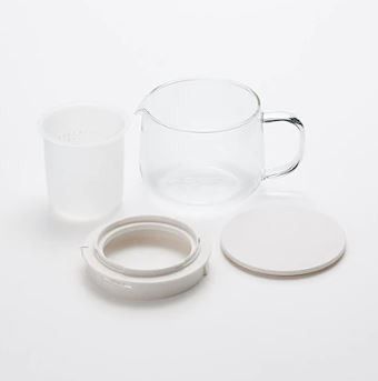 Muji Heat Proof Glass Pot (Small), Furniture & Home Living, Kitchenware ...
