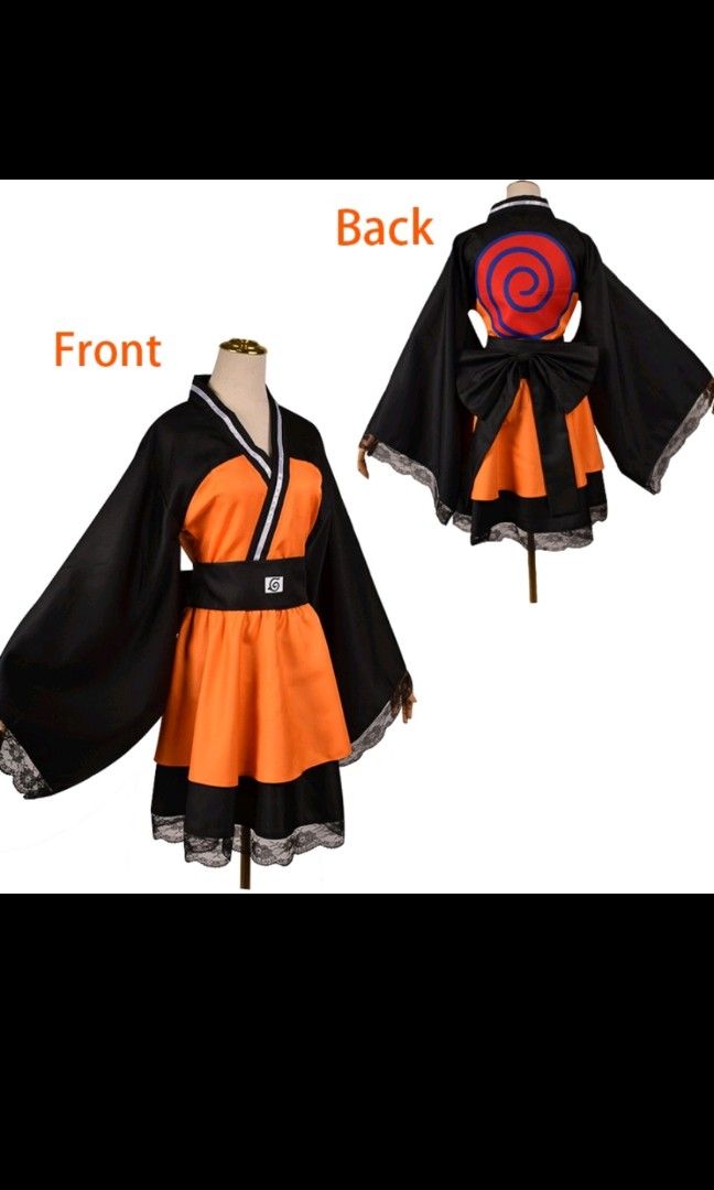 Naruto Uzumaki Girl Costume, Women's Fashion, Dresses & Sets, Dresses ...