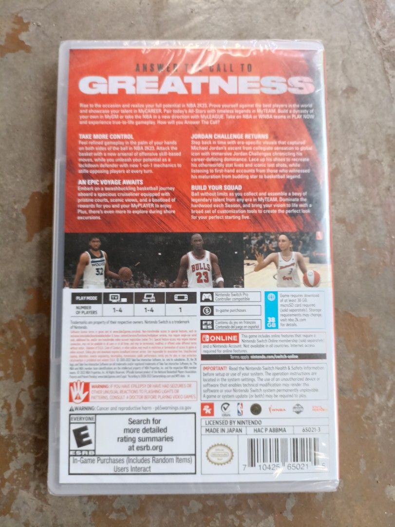 NBA 2K23 for Switch (Jordan Edition), Video Gaming, Video Games ...