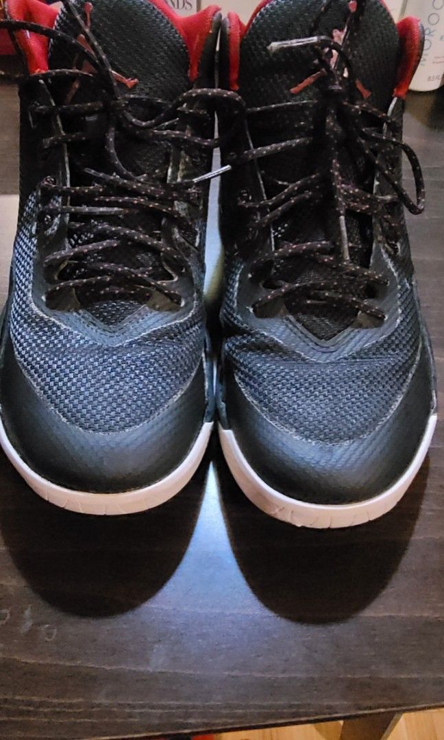 Nike Air Jordan rising High 2 black/gym red white, Men's Fashion ...