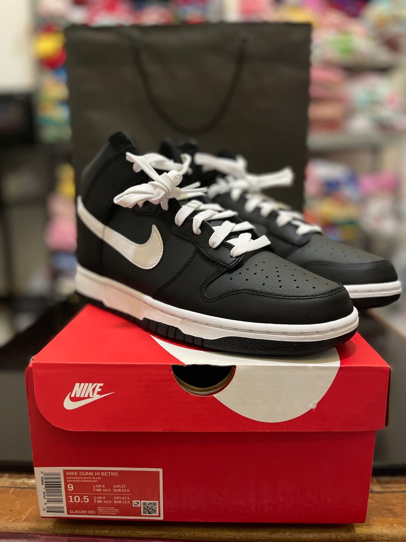 Nike Dunk High Reverse Panda Anthracite, Men's Fashion, Footwear ...
